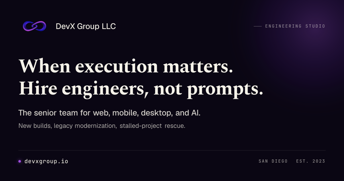 DevX Group - Elite Software Development Team | Custom Applications & AI ...